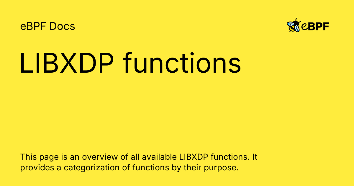 Libxdp Functions Ebpf Docs 0572